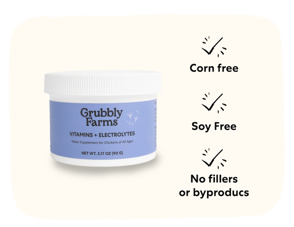 Chicken Vitamin & Electrolyte Supplement (Water Additive) | Grubbly Farms