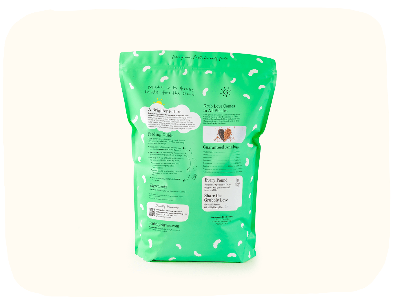 Grubblies: Dried Grubs for Chickens | High Protein Chicken Snacks